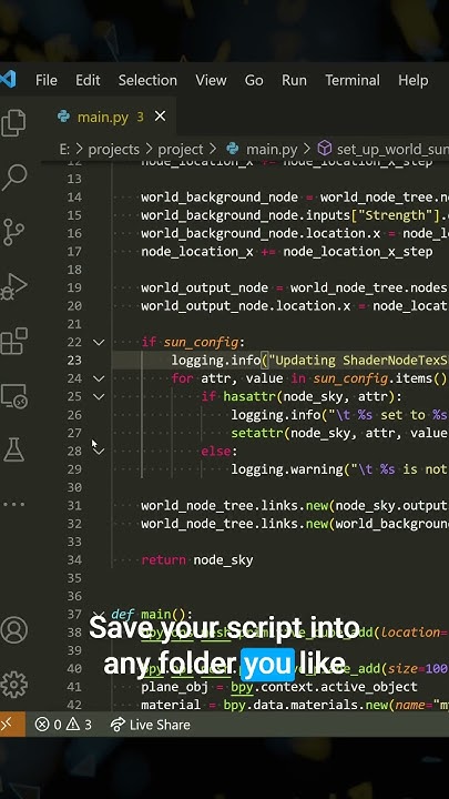 Blender Python VSCode: fix "no workspace folder found" - YouTube