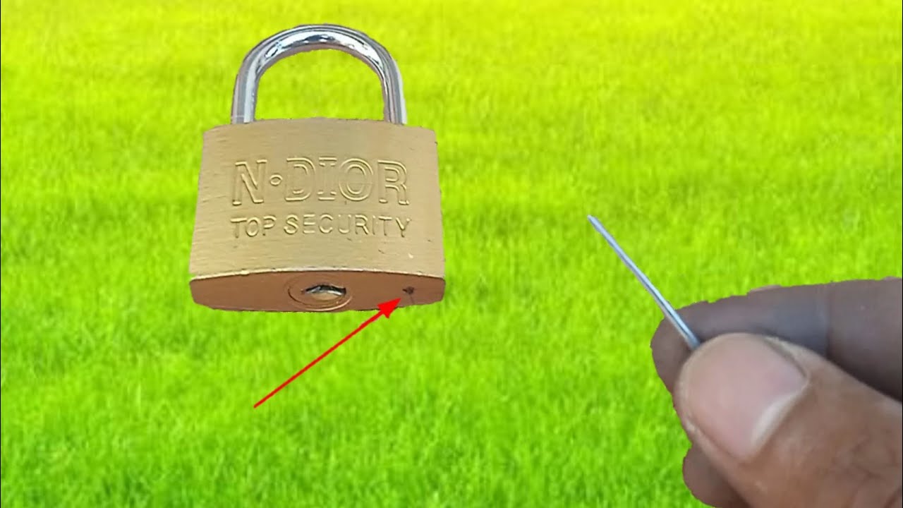 The 2 easiest ways to open a padlock 🔐without a key🔑 - YouTube