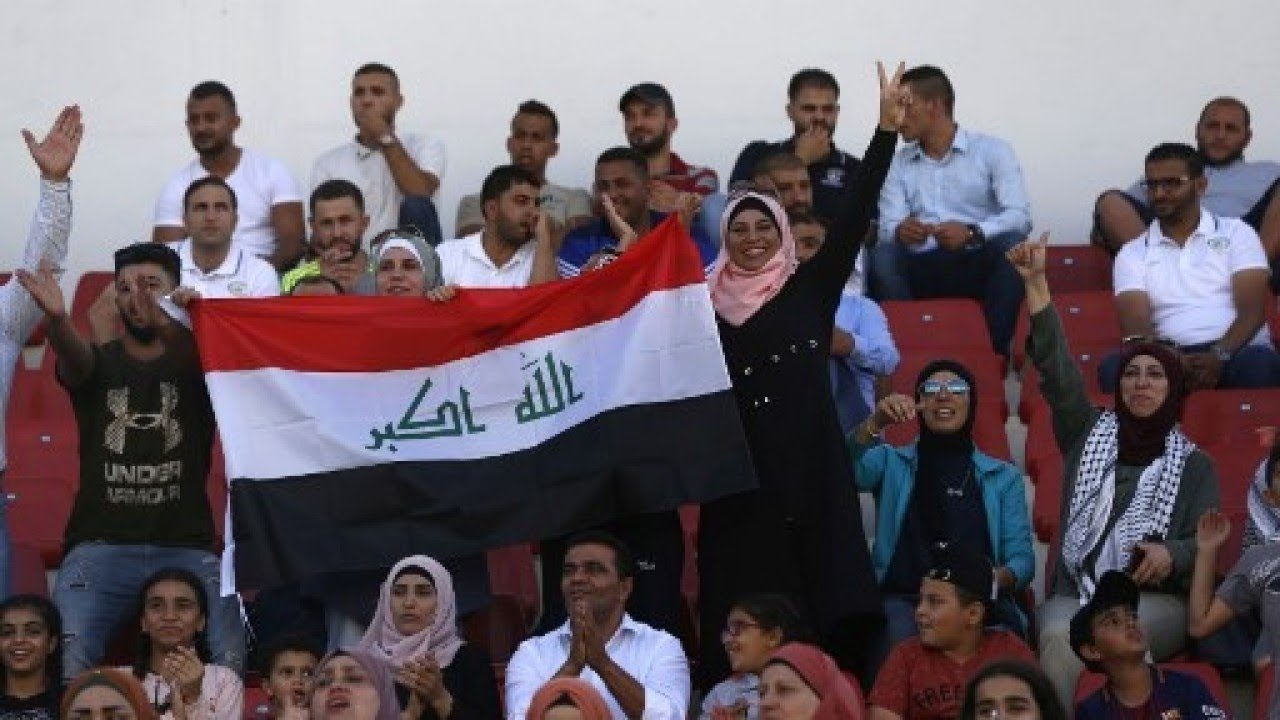 Iraq National Soccer Team Makes Historic Visit to Ramallah - YouTube