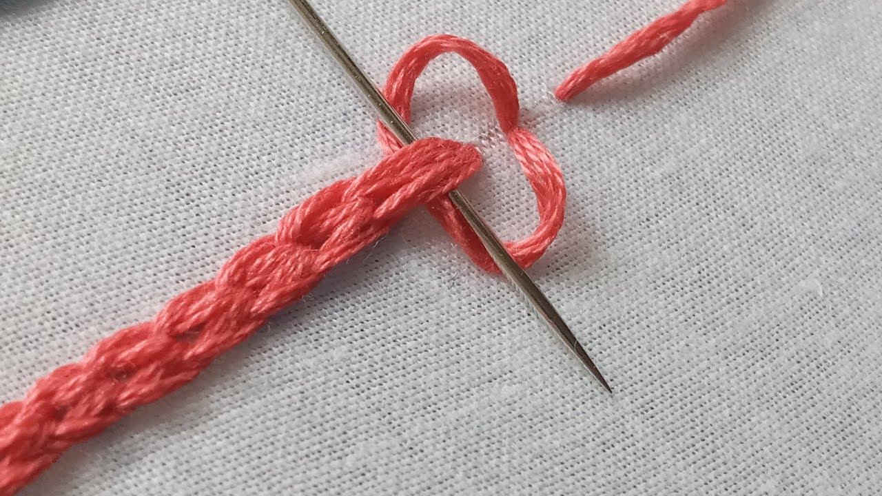 Braided Chain Stitch | Quick and Easy | Mizhi Designers World - YouTube