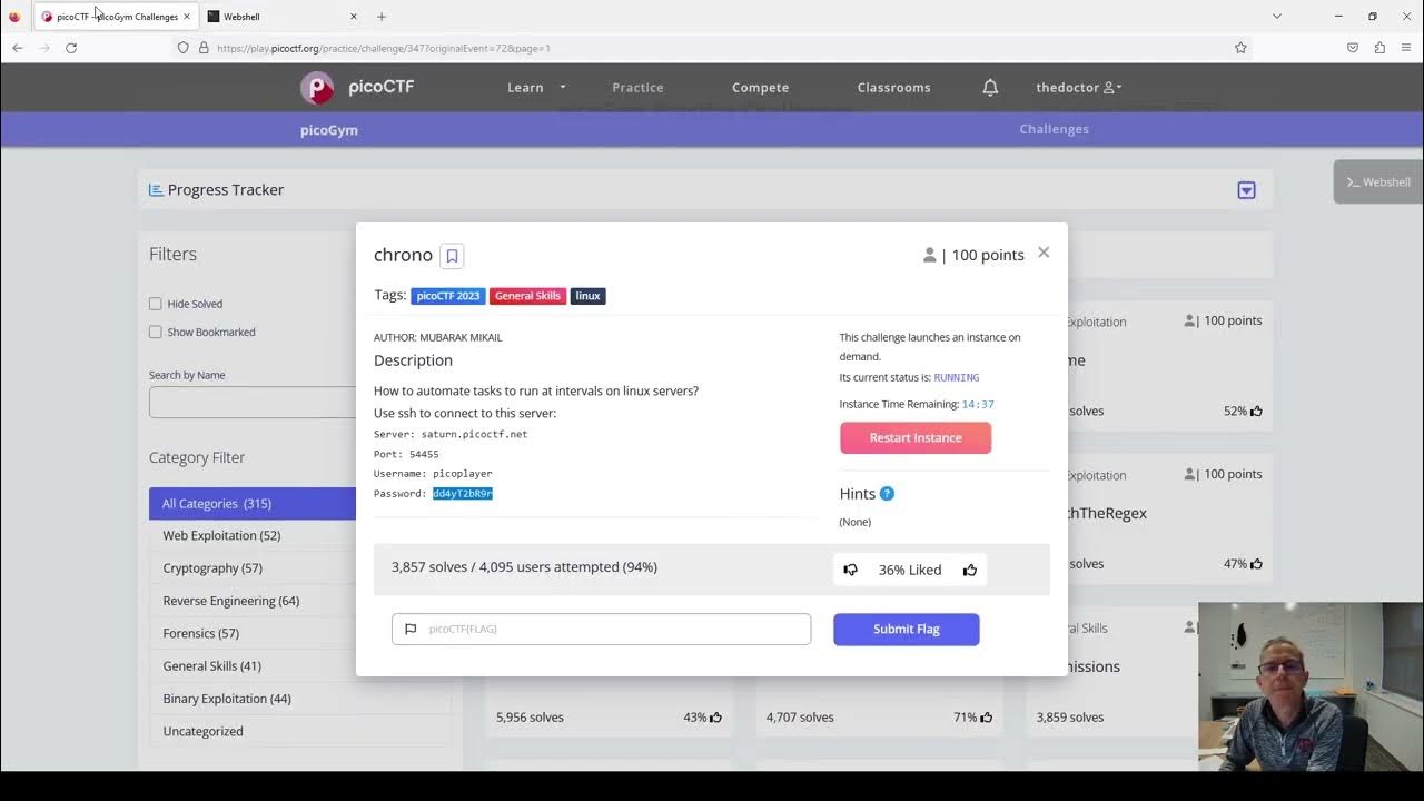 picoCTF 2023 Chrono - YouTube