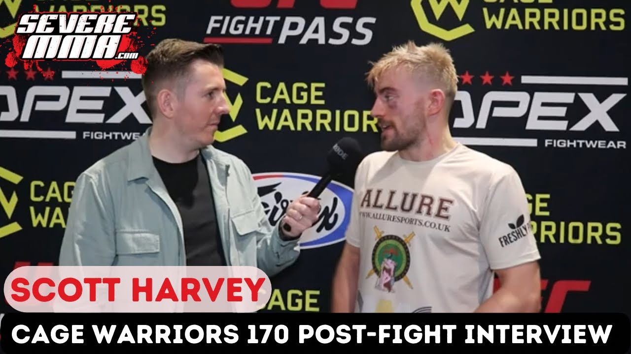 Scott Harvey Cage Warrior 170 Post-Fight Interview - YouTube