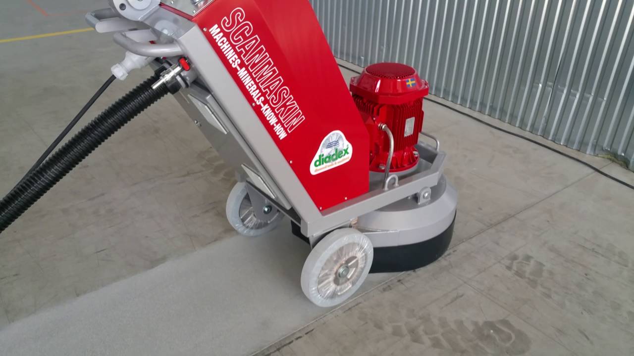 diadex, Scanmaskin SC 650, broušení betonu, concrete grinding - YouTube