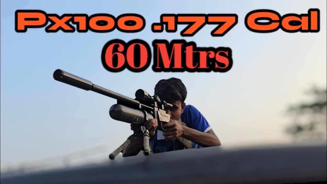 PX100 .177 CAL AT 60 MTRS//PX100 ACHILLES AT 60 MTRS - YouTube