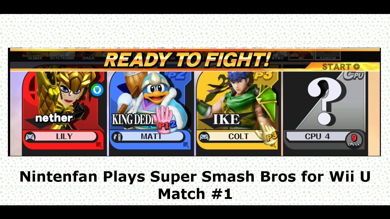 Lets Play Super Smash Bros with Lily, Colt & Matt - YouTube