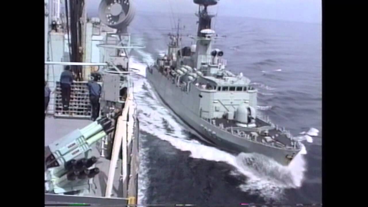 Replenishment at Sea - HMCS Protecteur - YouTube