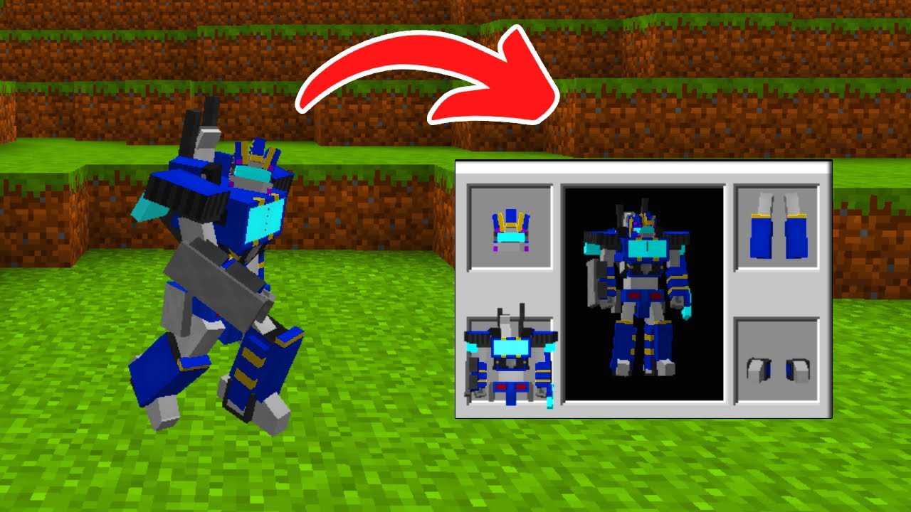 Transformers Mod: ¡Conviértete en un robot en Minecraft! - YouTube