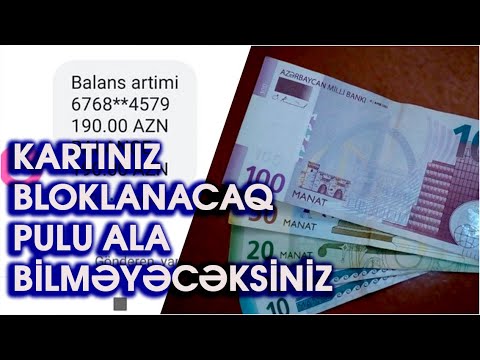 190 MANAT PULU ÇIXARDƏRKƏN BU SƏHVİ ETMƏYİN KARTINIZ BLOKLANACAQ