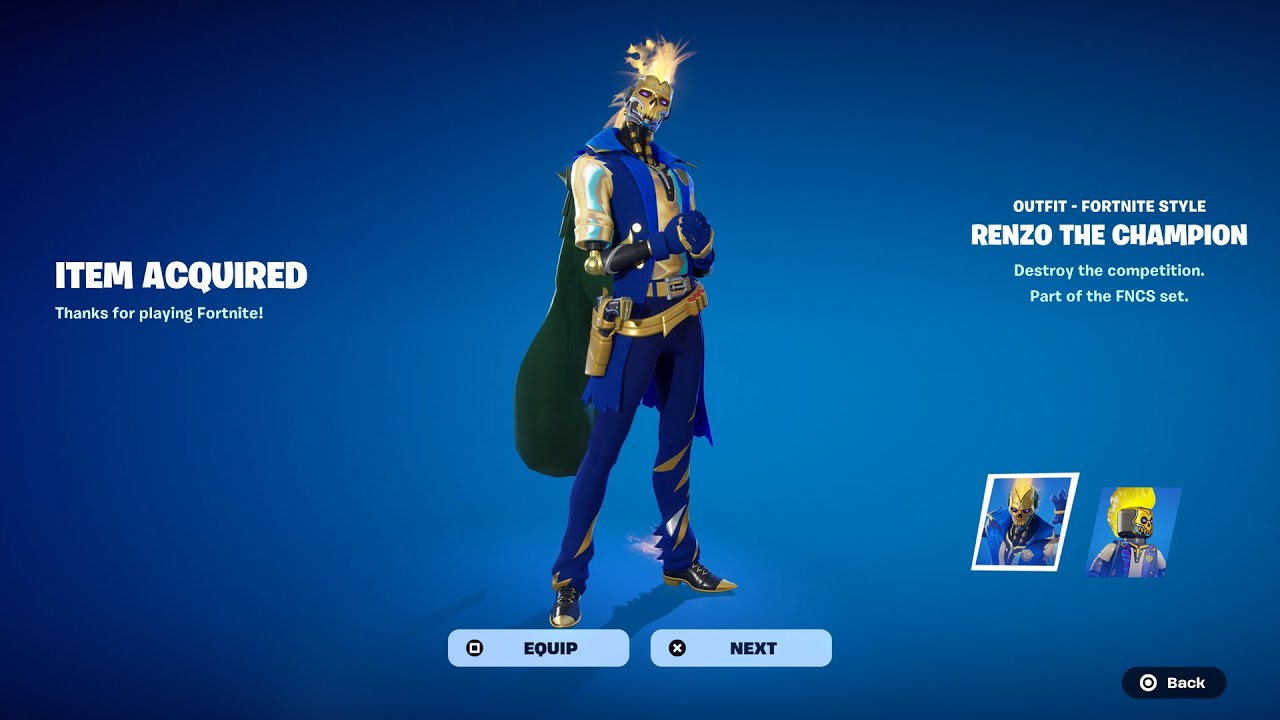 How To Get Renzo the Champion Skin NOW FREE In Fortnite (Unlocked LEGO ...