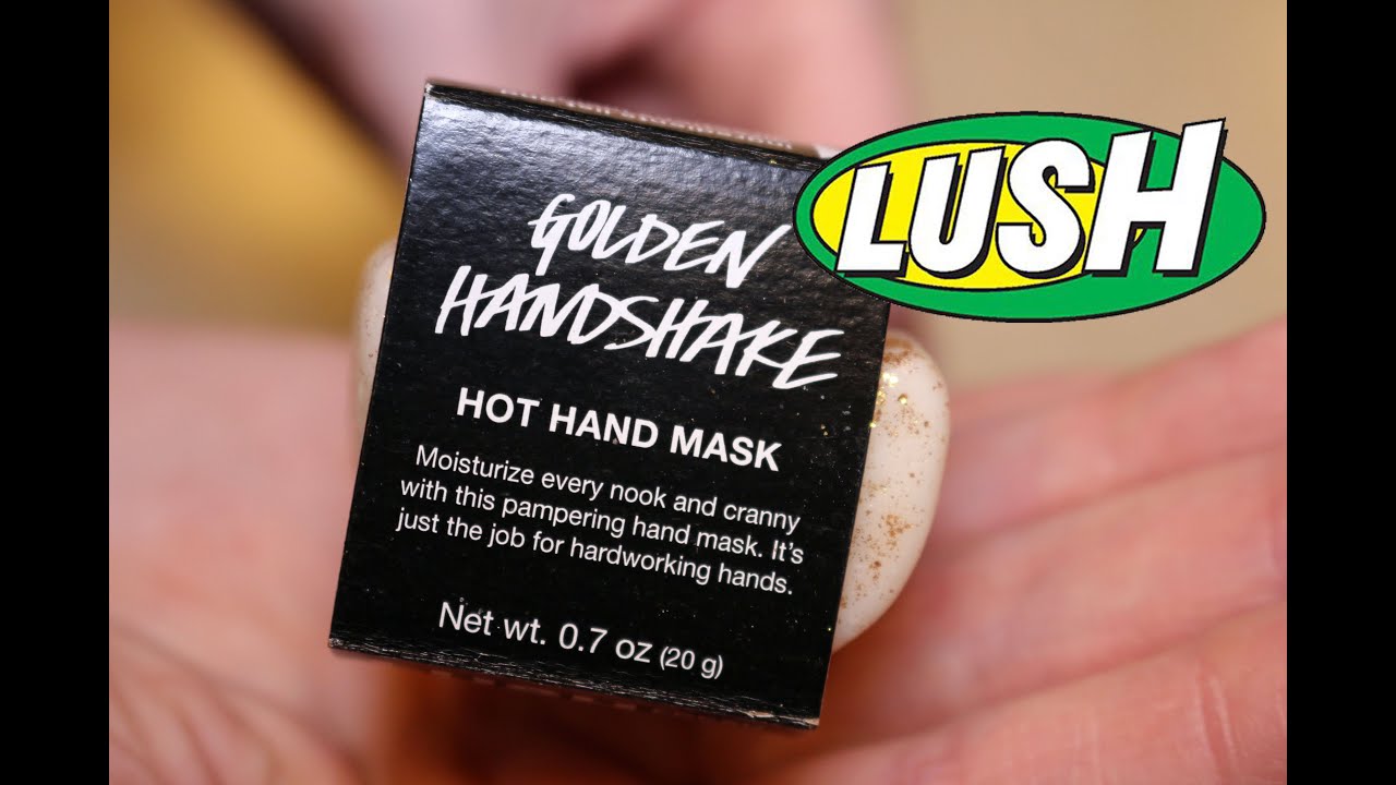 Lush - Golden Handshake Hot Hand Mask - Demo - Review - YouTube