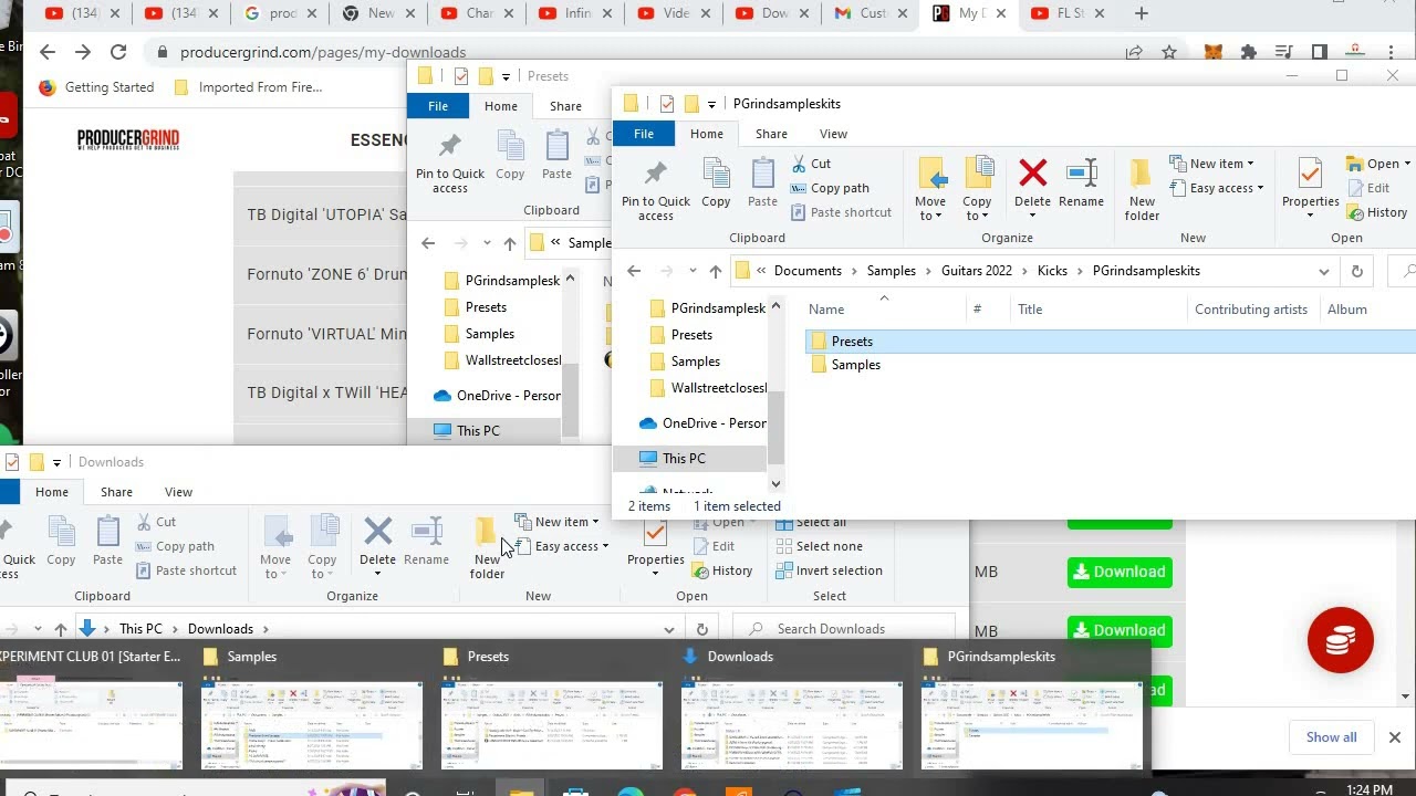 How To Extract Sample Pack Download From Producer Grind - YouTube