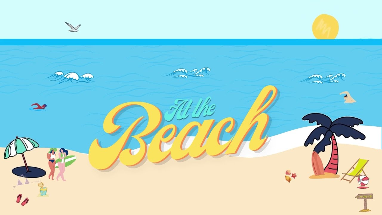 Beach vocabulary ESL Summer Holidays - YouTube