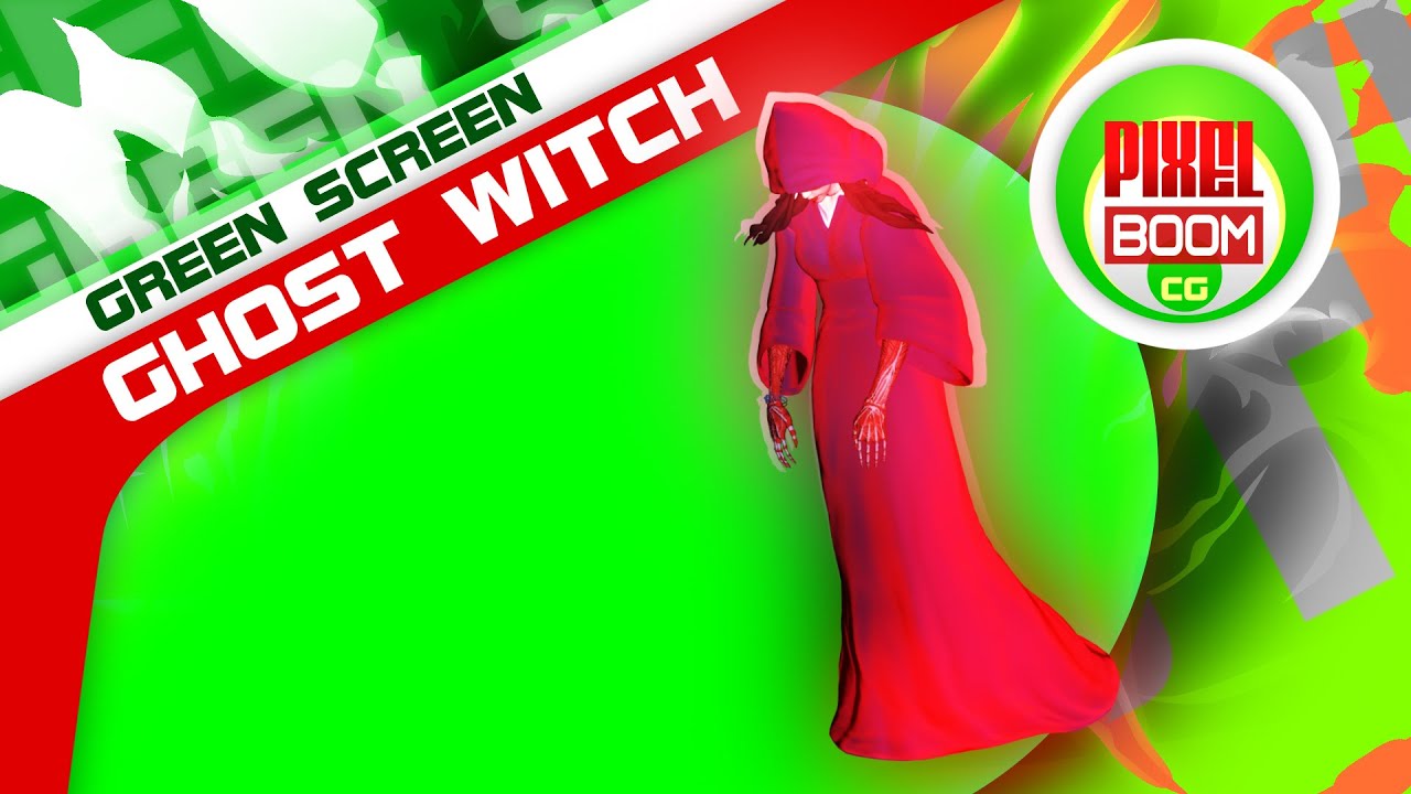Green Screen Ghost Phantom Entity Witch - Footage PixelBoom CG - YouTube