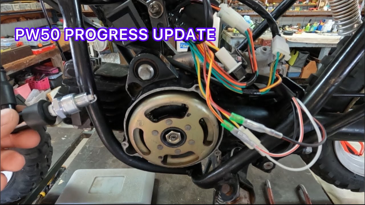 PW50 MOTORCYCLE REBUILD - WIRING PROGRESS UPDATE - | SEPS ADVENTURES ...