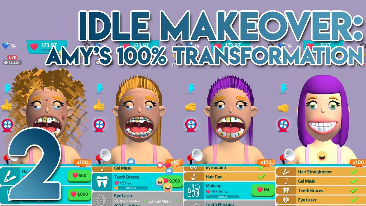 Idle Makeover Amy's 100% transformation - Gameplay Walkthrough Part 2 ...