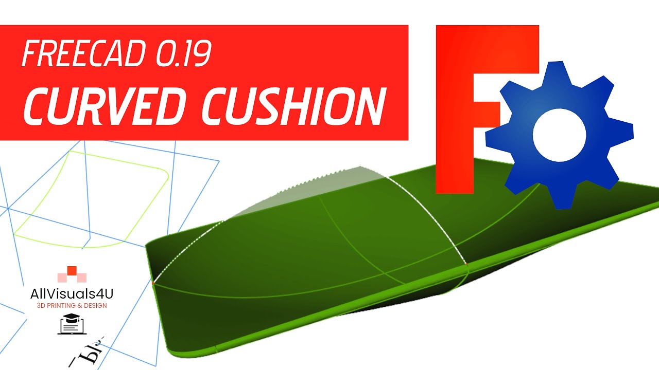 👌 FreeCAD Curved Surface - 3D Model A Cushion - FreeCAD Surface ...