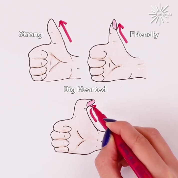 Your thumb shape reveals your true personality ! Interesting facts ...