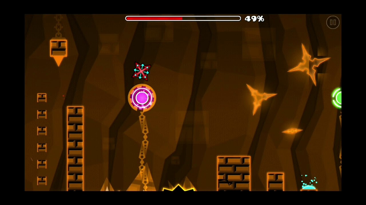 Geometry Dash Gauntlets|Fire Gauntlet,Level 5 Magmatic Sanctuary - YouTube