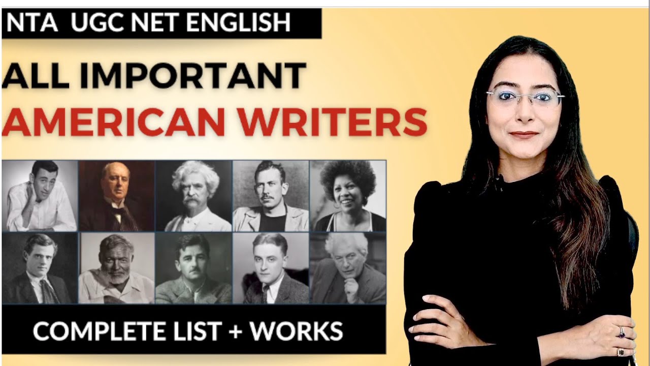 All American Writers in 1 Video | American Literature | NTA UGC NET ...