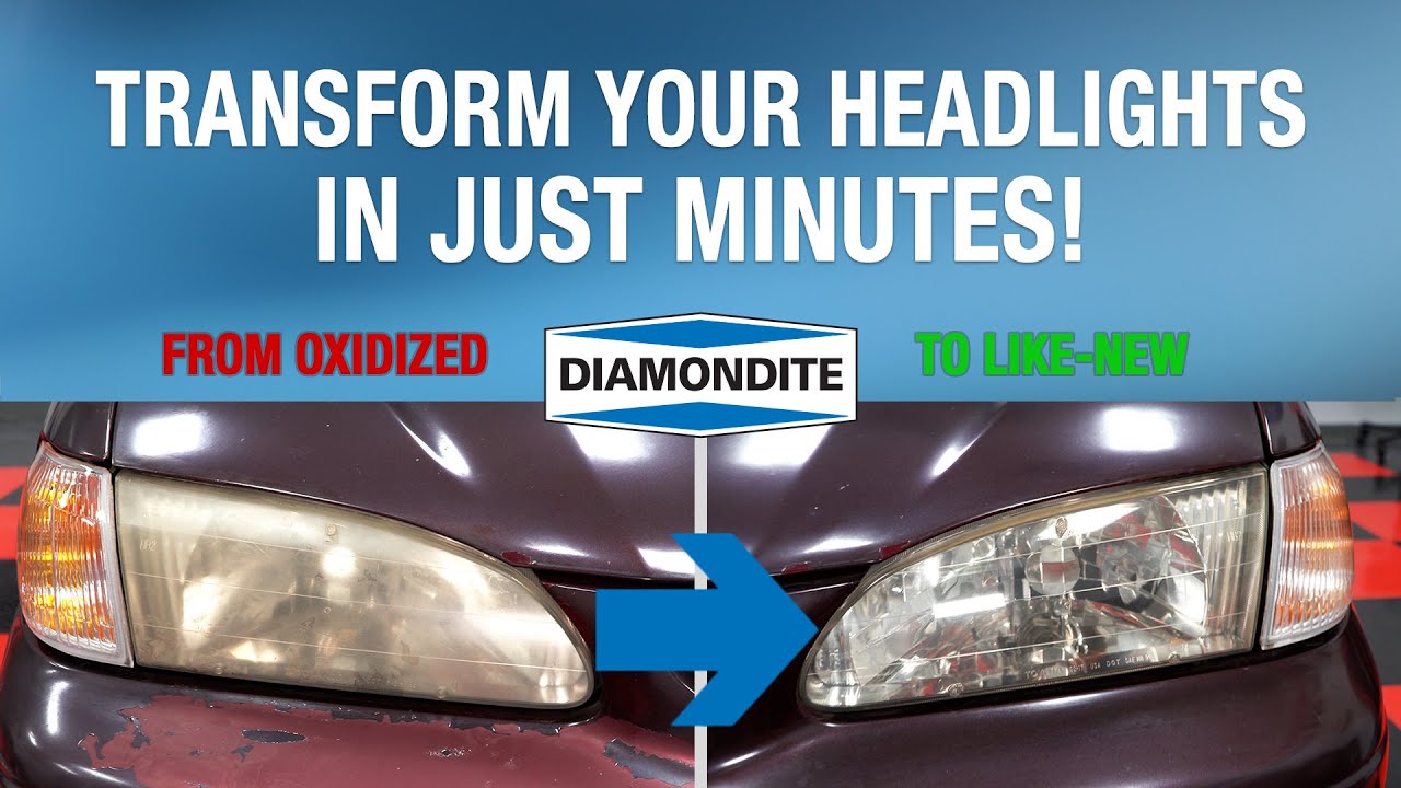 Get Crystal Clear Headlights in Minutes with the Diamondite Headlight ...