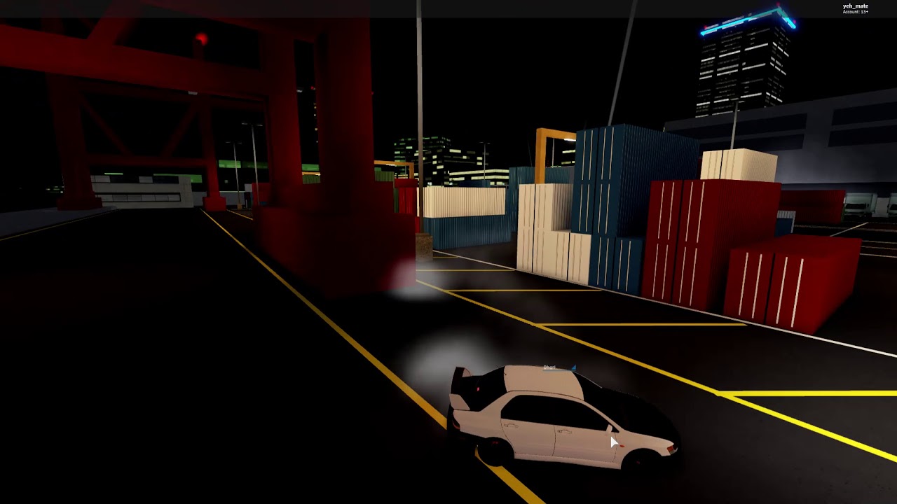 ROBLOX: midnight racing:tokyo | evo drift session at docks (night ...