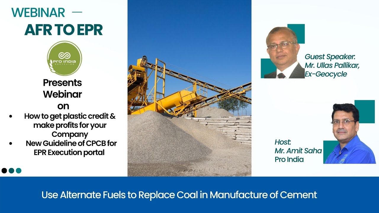 AFR to EPR - Opportunity for Cement Companies to Earn through EPR ...