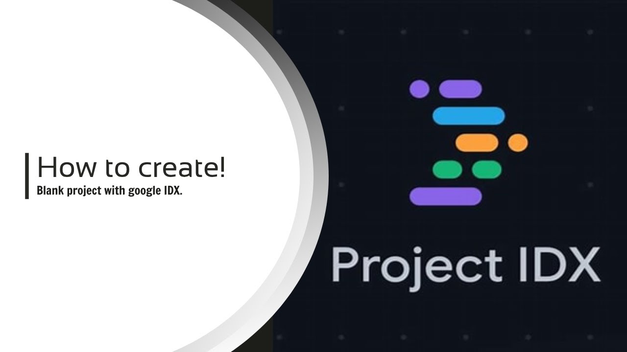 How to create a project (Blank) in Project I D X. - YouTube