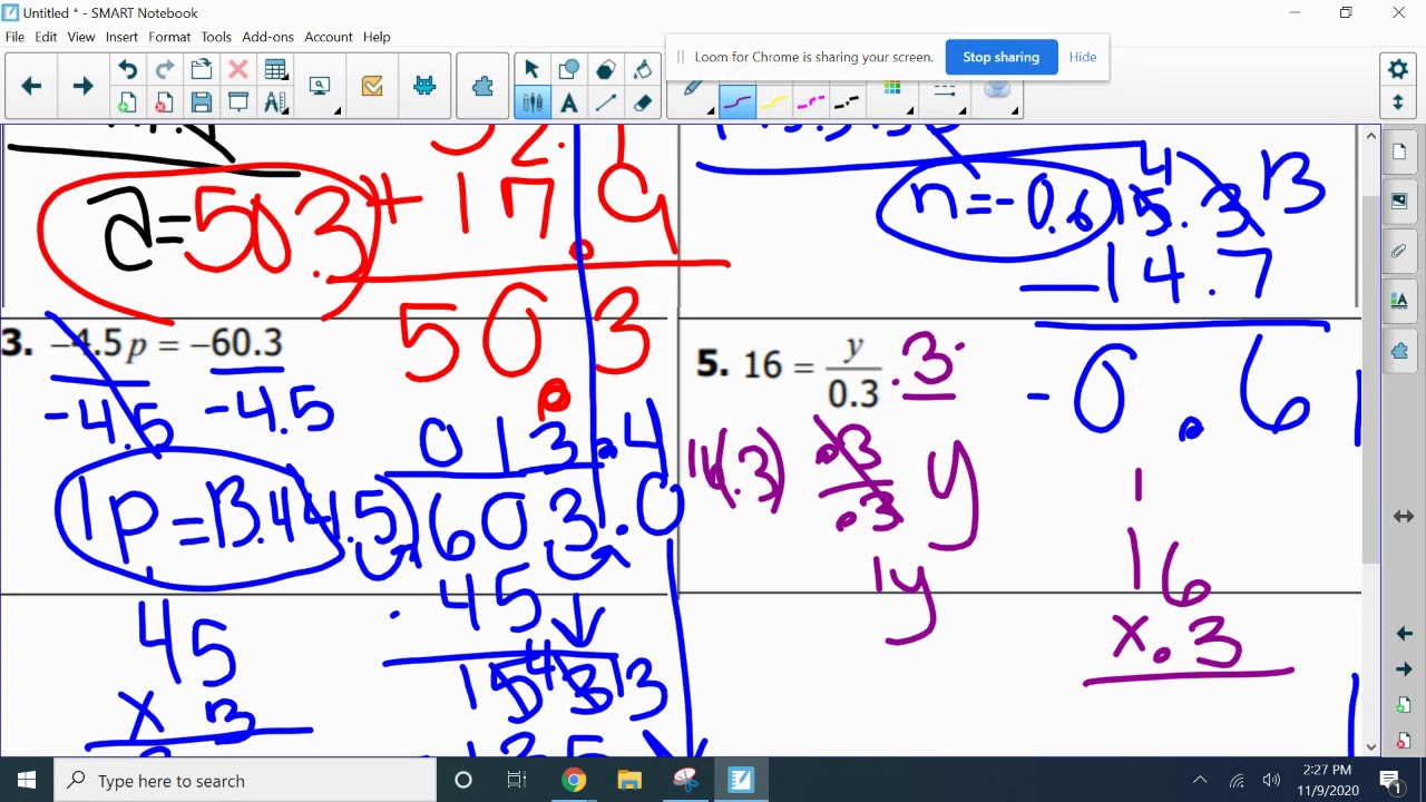 Rational One Step Equations - YouTube