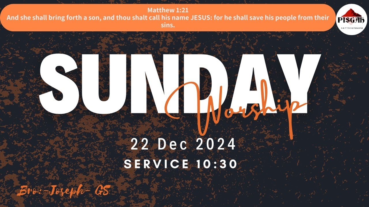 Sunday Worship Service /worship messages/Pisgah Prayer House ...