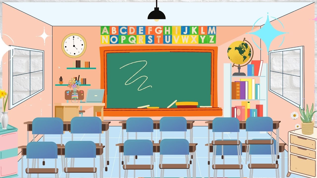 Animated Background Classroom for Video Lesson - YouTube