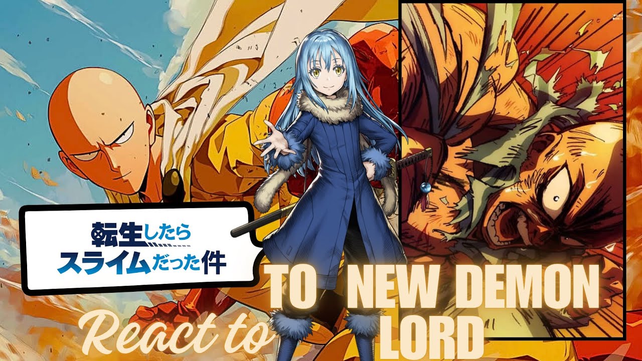 Rimuru Tempest react to one punch man saitama vs garou | slime | Gacha ...