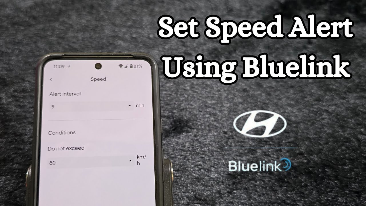 Set Speed Alert Using Bluelink in Hyundai Car | How to Use Bluelink in ...