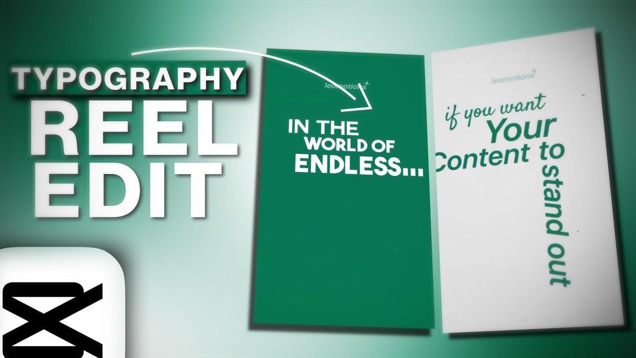 EDIT VIRAL TYPOGRAPHY REELS IN CAPCUT | Easy tutorial - YouTube