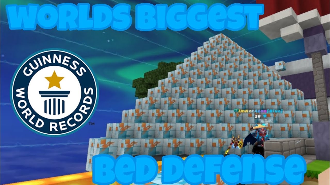 MAKING THE WORLDS BIGGEST WOOL BED DEFENSE || Blockman Go || - YouTube