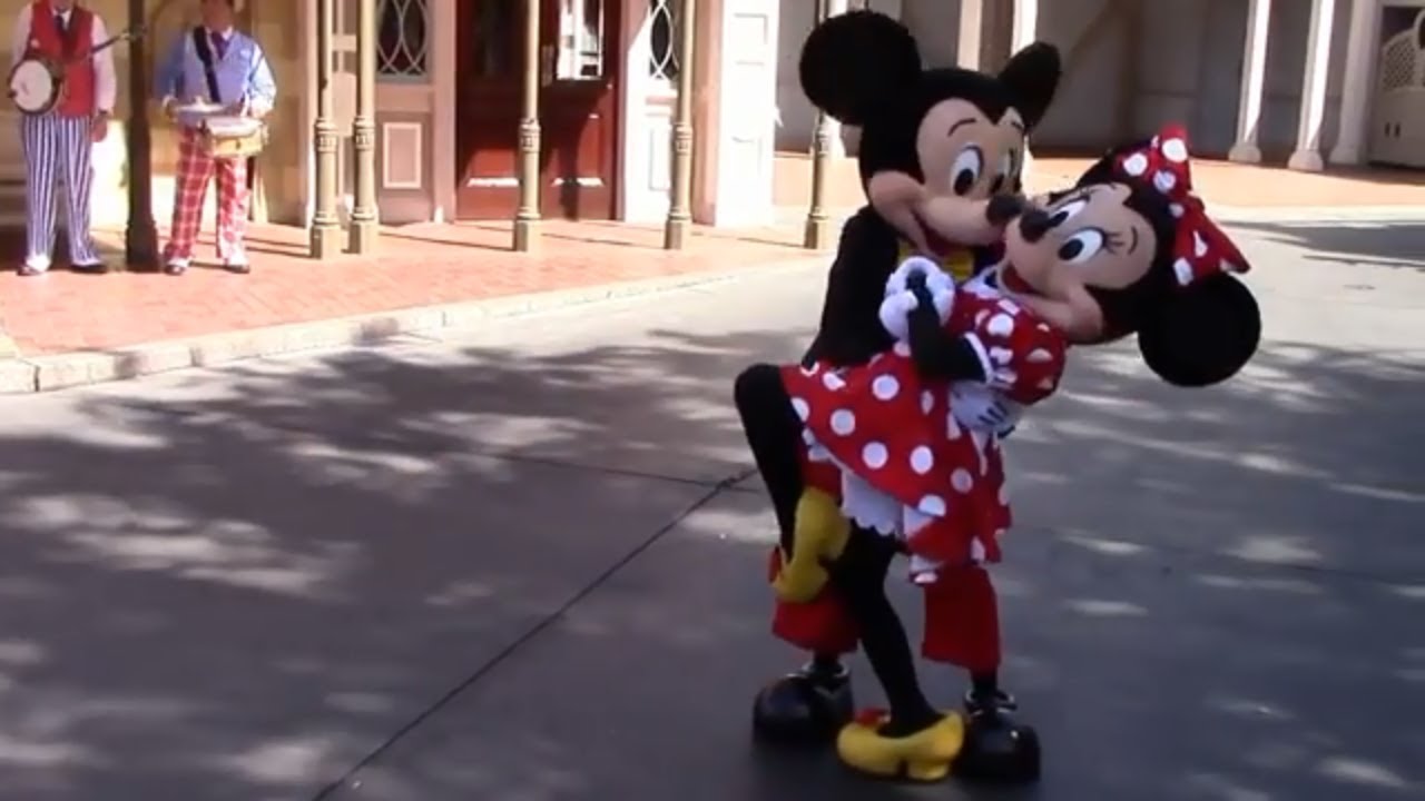Disney Show in California Disneyland Park: Mickey & Minnie Dance (2 ...