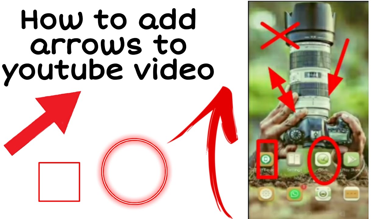 How to add arrows to youtube video - YouTube