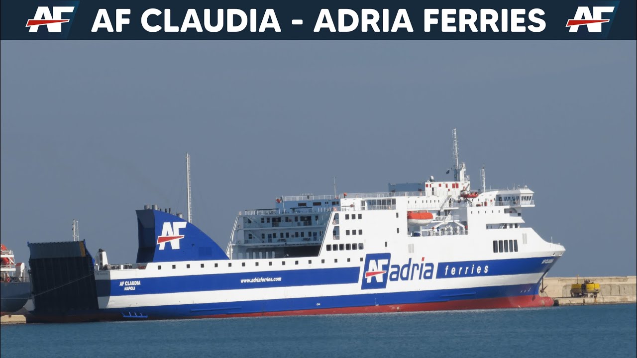 AF CLAUDIA Ferry in the port of Bari (Adria Ferries) - HD 1080p - YouTube