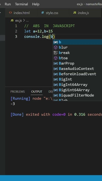 Math.abs ( ) method in Javascript. #shorts #coding #javascript #programming #development #tech # ...