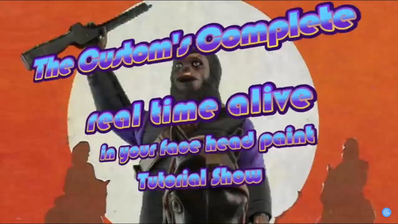 The Customs Complete real time alive in your face head paint tutorial ...