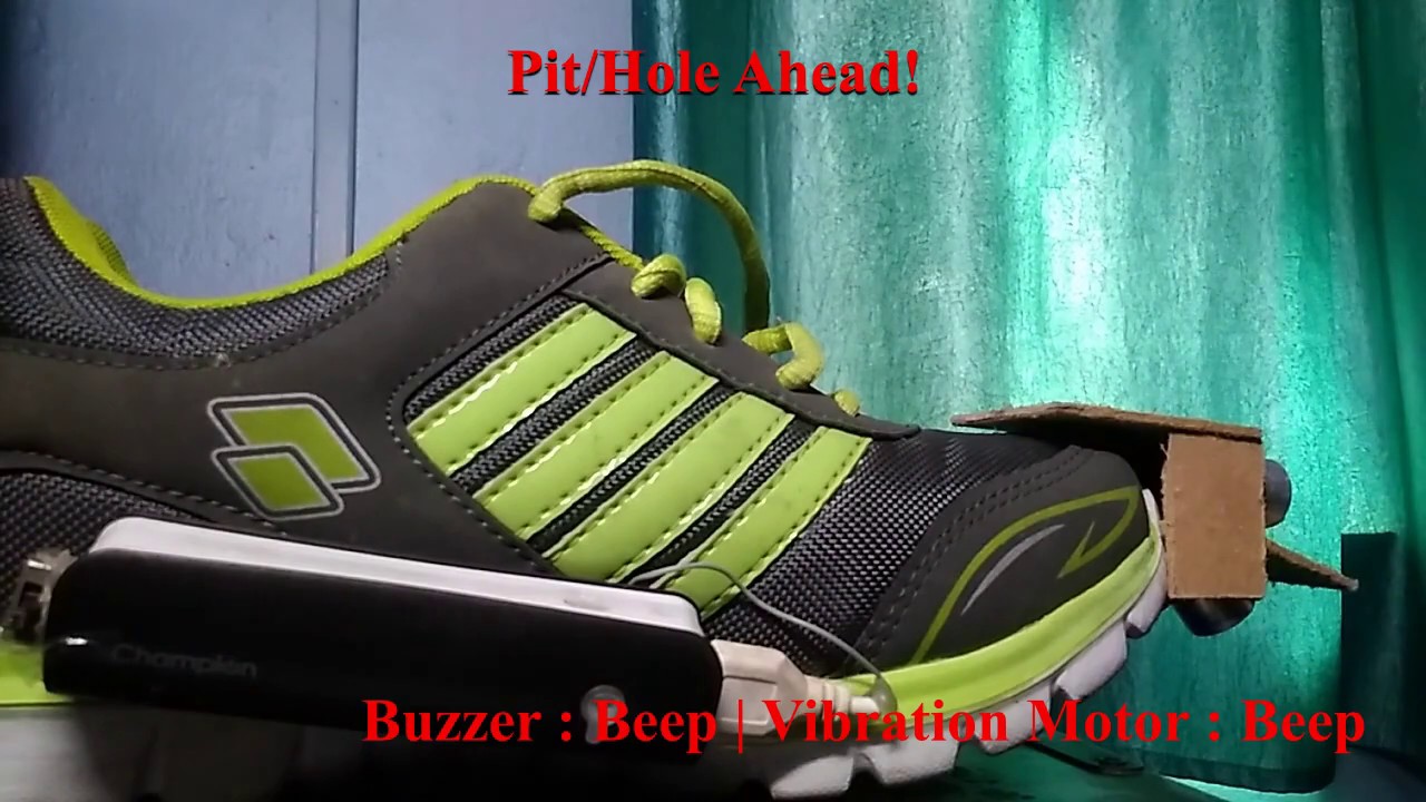 Haptic Shoe for Visually Impaired people | Science Fair project - YouTube