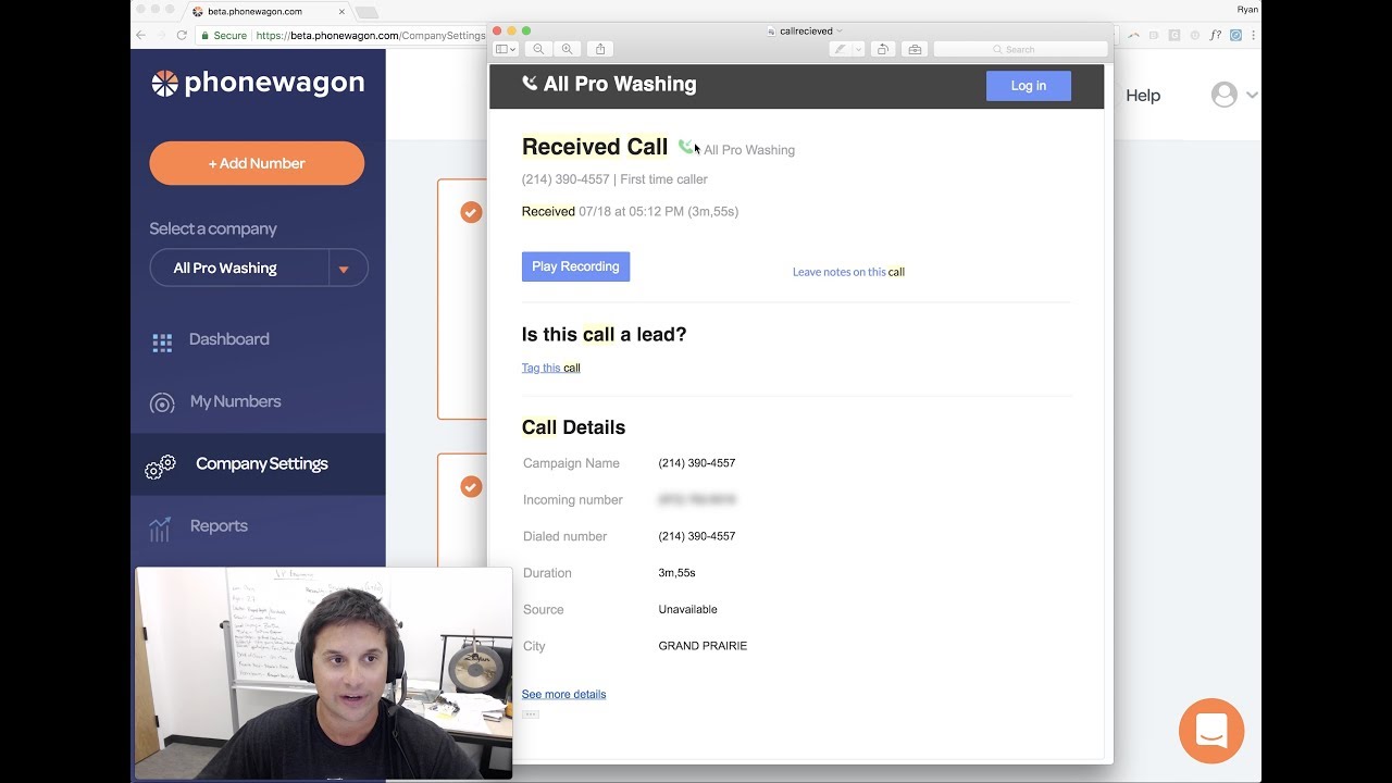 Setup email notifications for new calls in PhoneWagon! - YouTube
