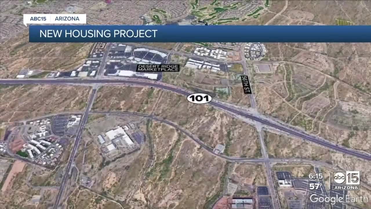 New housing and retail development under construction near Desert Ridge ...