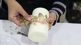 Холодный декупаж свечи. МК - YouTube
