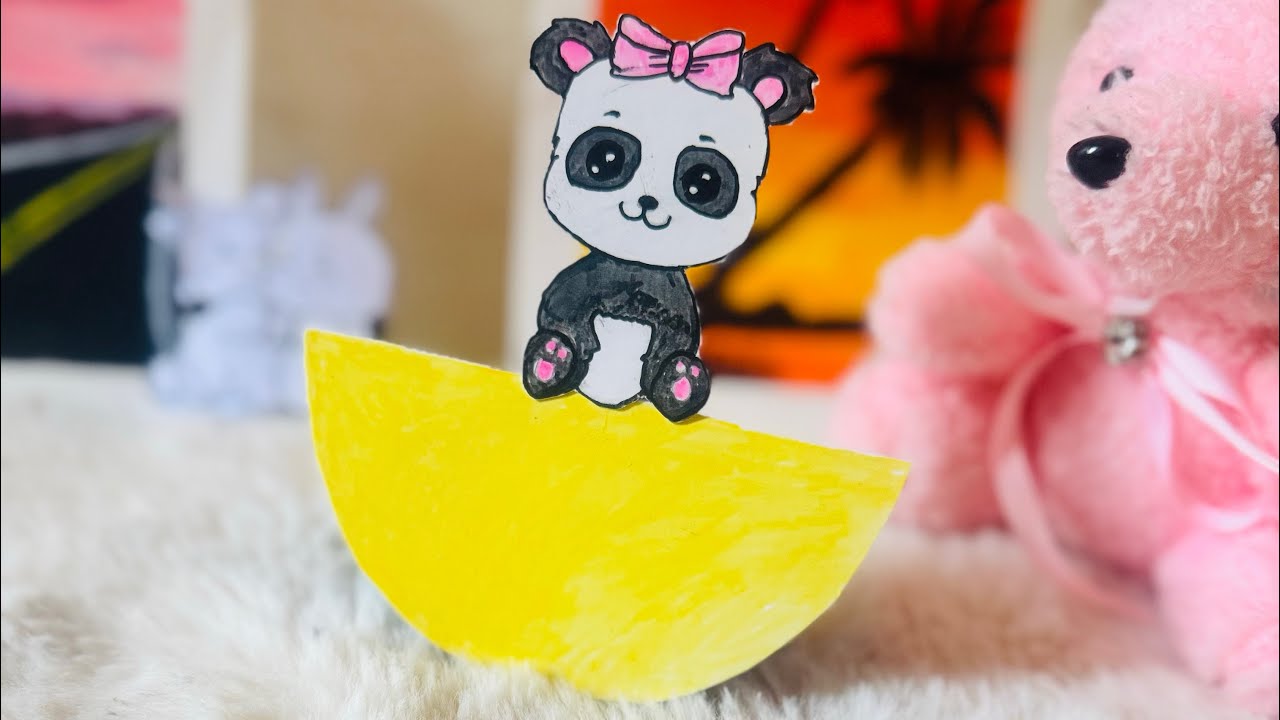 Cute panda desk decor 🐼😍 | crafts | ക്യൂട്ട് panda desk decor ...