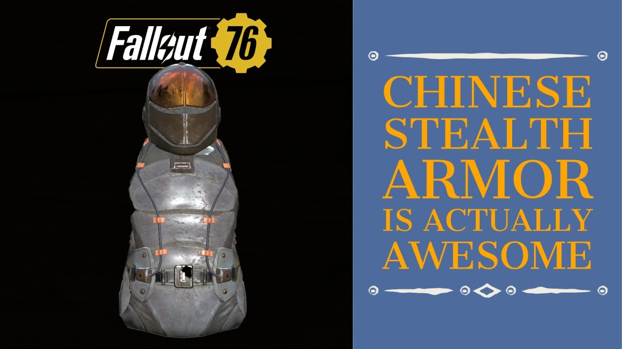 Fallout 76 Wastelanders: Chinese Stealth Armor is AWESOME. Review and ...