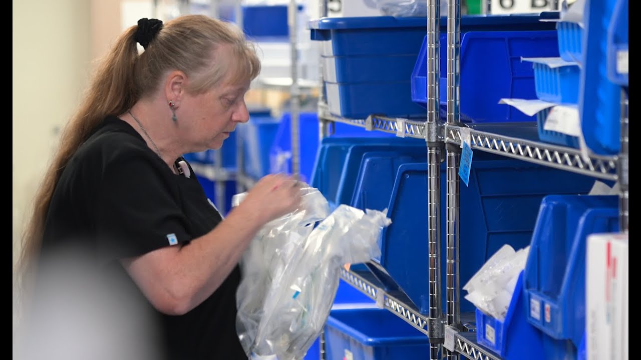 Stocking ICU shelves to save lives - YouTube