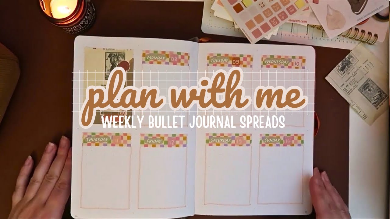 Weekly Bullet Journal Set Up Plan With Me - YouTube