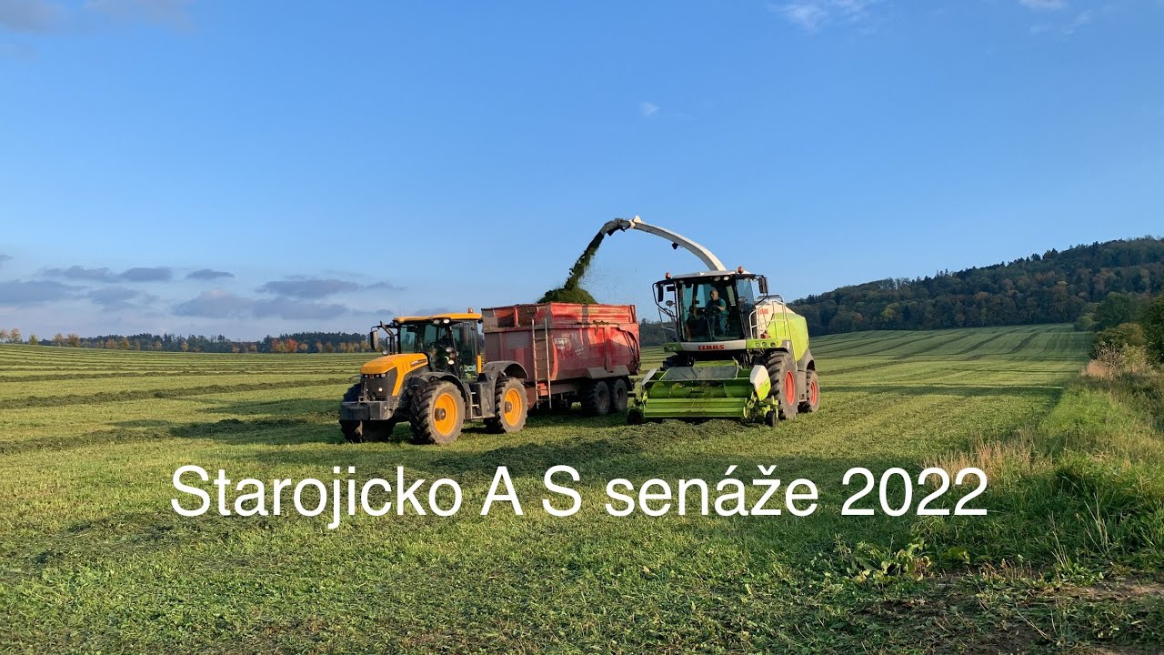 Starojicko A S senáže/grass silage 2022 /John Deere 6M ,JCB Fastrac ...