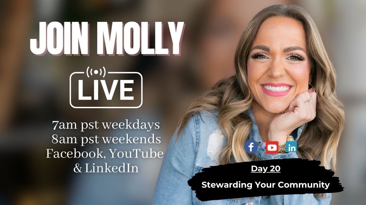Day 20 - Stewarding Your Community - YouTube