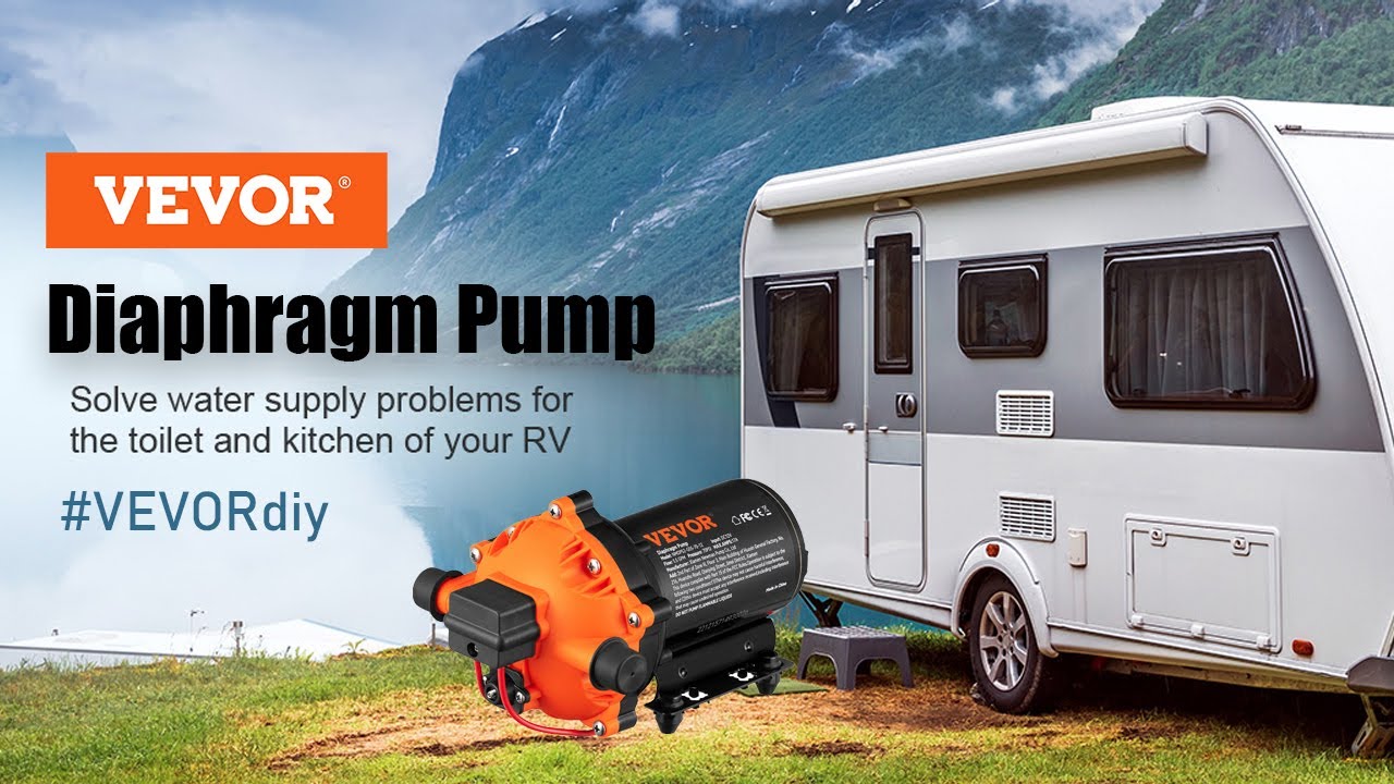 VEVOR 12V Water Pressure Diaphragm Pump - YouTube